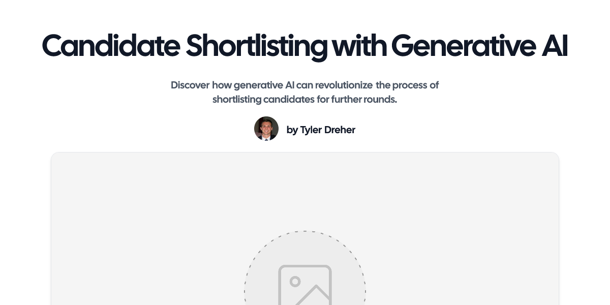 Candidate Shortlisting with Generative AI