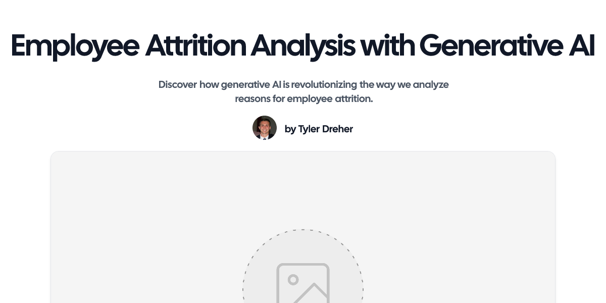 Employee Attrition Analysis with Generative AI